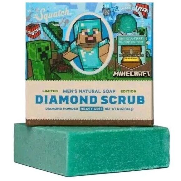 Bath & Body | New Dr Squatch X Minecraft Diamond Scrub Bar Soap For Men ...